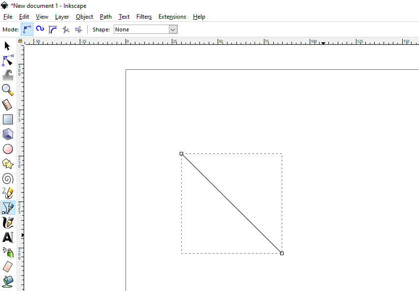  Inkscape How To Draw Straight Line Dirask