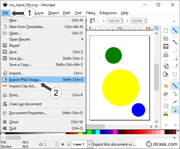  Inkscape Wie Konvertiert Man Svg In Png Dirask