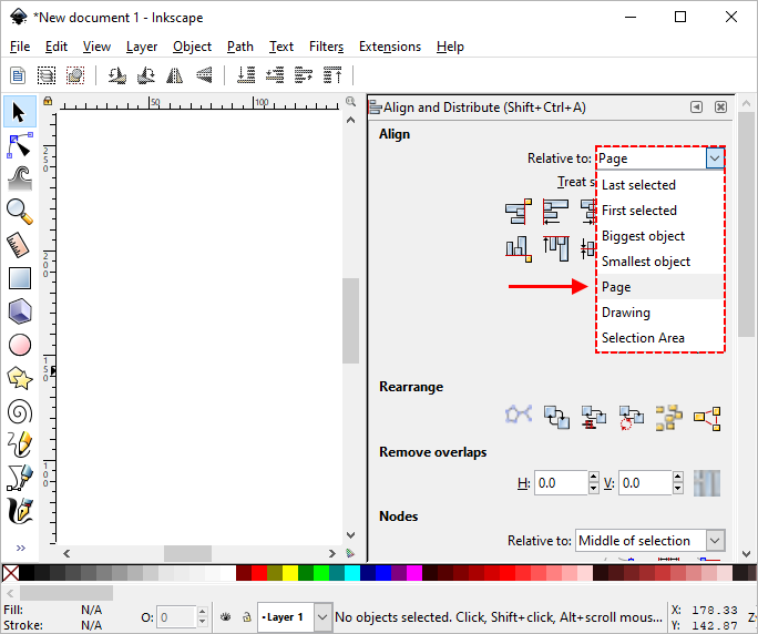  Inkscape Center Text Dirask