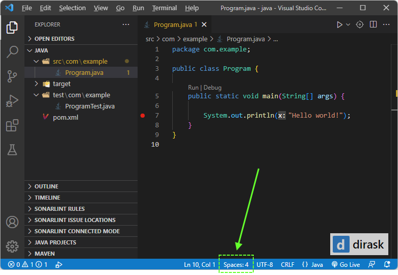  VS Code Set Tab Size Dirask